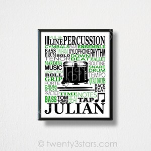 Custom Pit Percussion Poster: Marching Band Front Ensemble Art Print - Etsy