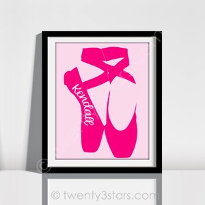 Ballerina Word Art, Ballet Wall Art, Personalized Gift for Ballerina ...