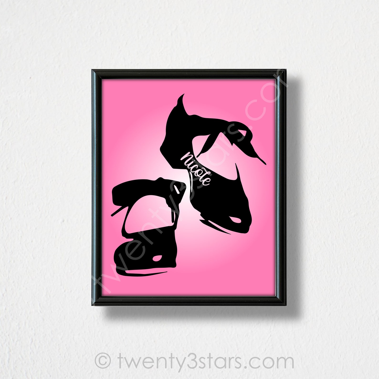 Ballet Slippers Poster Ballerina Art Personalized Ballerina - Etsy