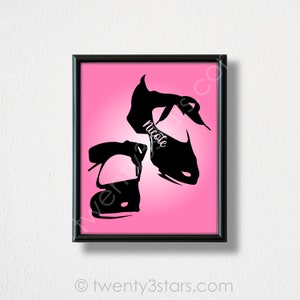 Ballet Slippers Poster, Ballerina Art, Personalized Ballerina Gift ...