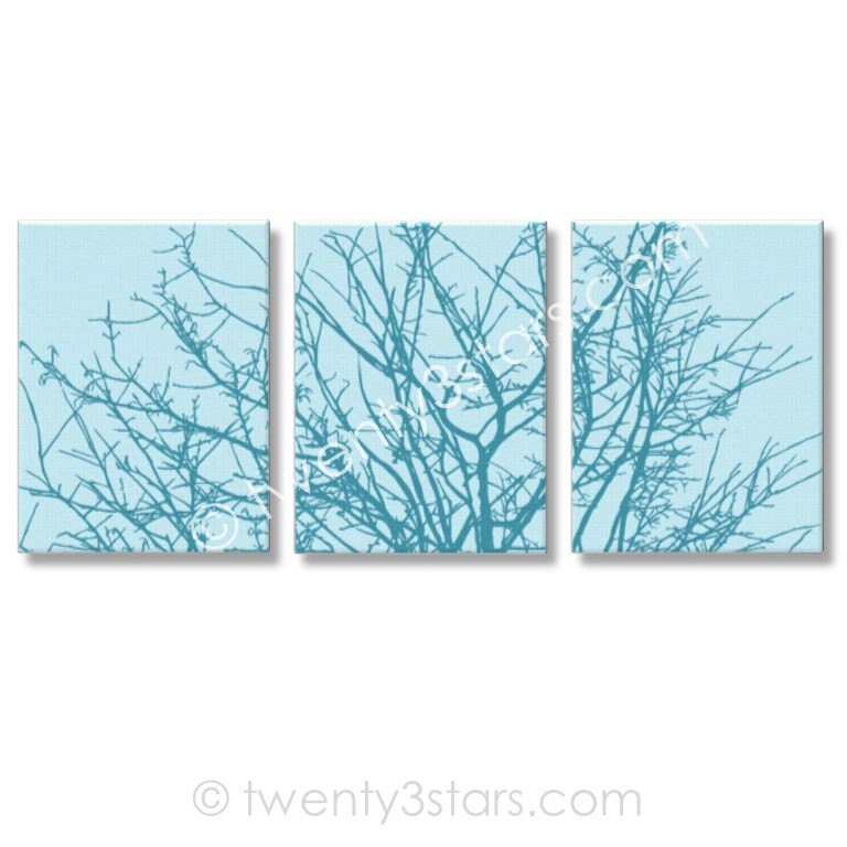 Tree Branches Set of 3 Posters or Art Prints Tree Wall Art | Etsy