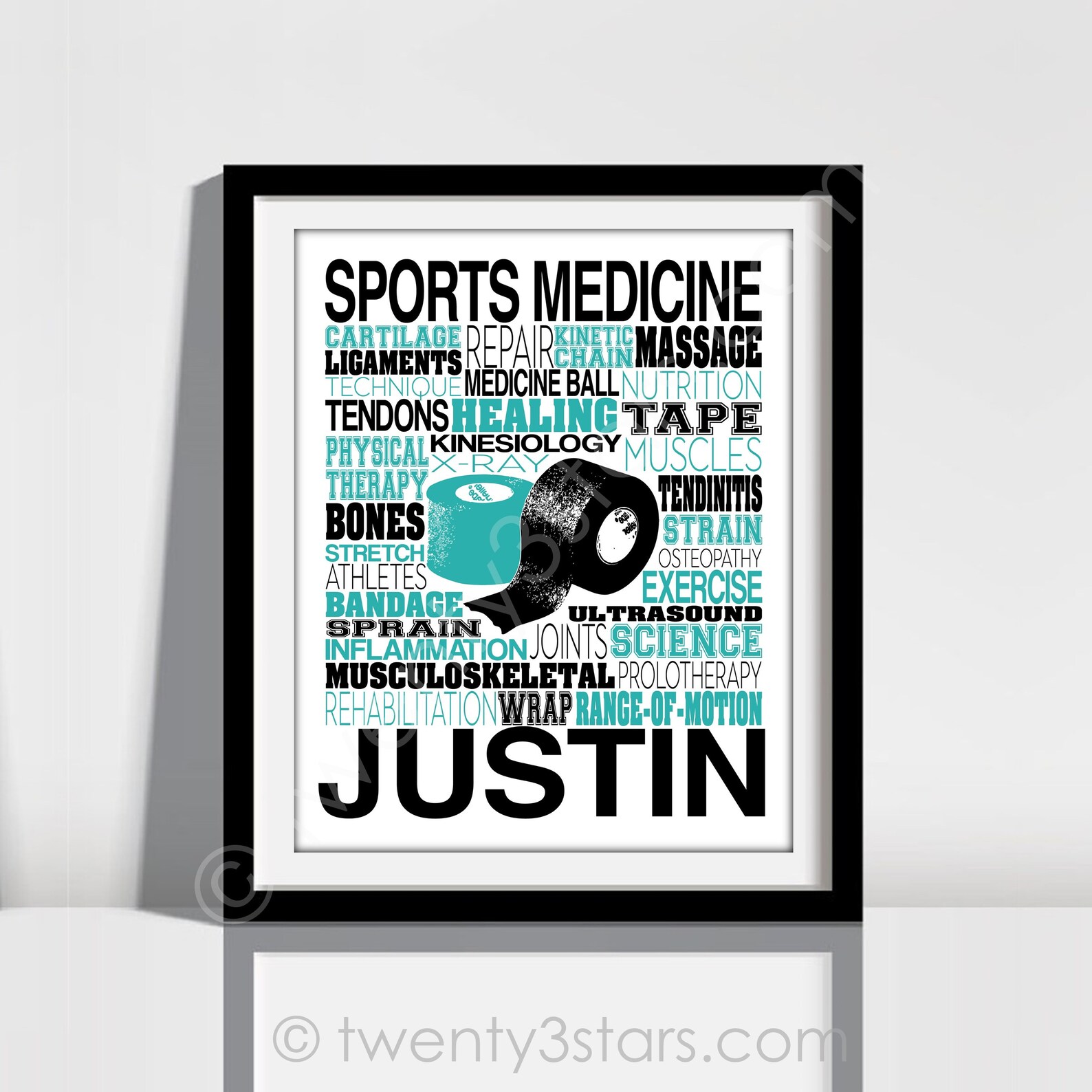 Sports Medicine Typography Poster Advanced Sports Medicine | Etsy