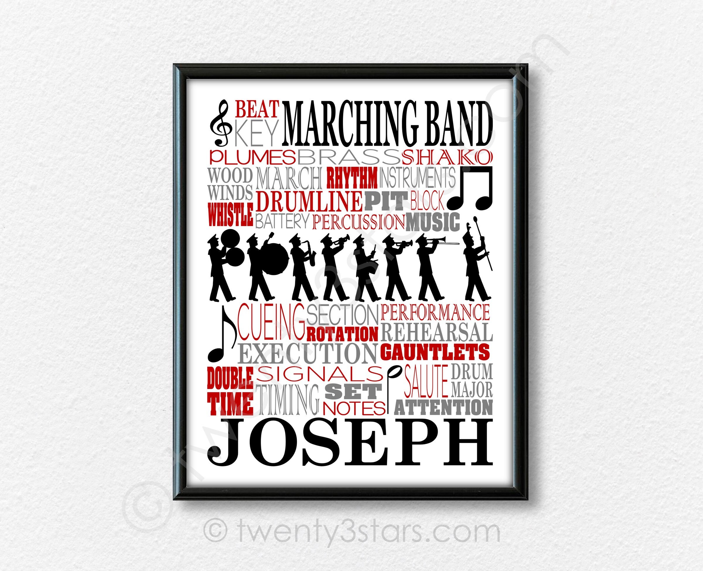 Personalized Bassoon Typography Poster: Custom Art Gift - Etsy