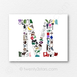 Letter J Poster, Letter J is for Art, J Nursery Wall Art Print, Baby ...