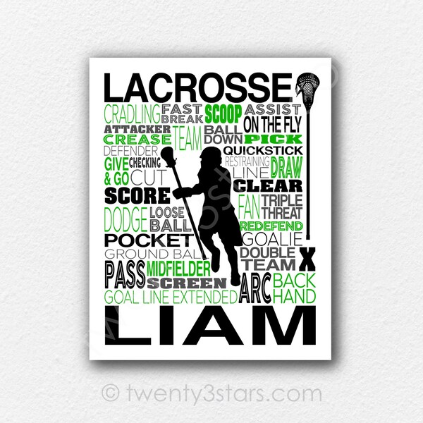Lacrosse Art - Etsy