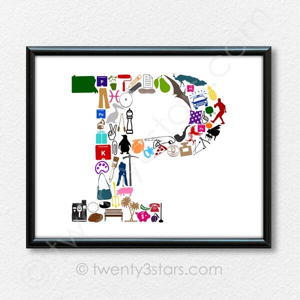 Wooden Letter P - Etsy