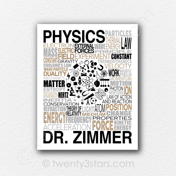 Physics Art - Etsy