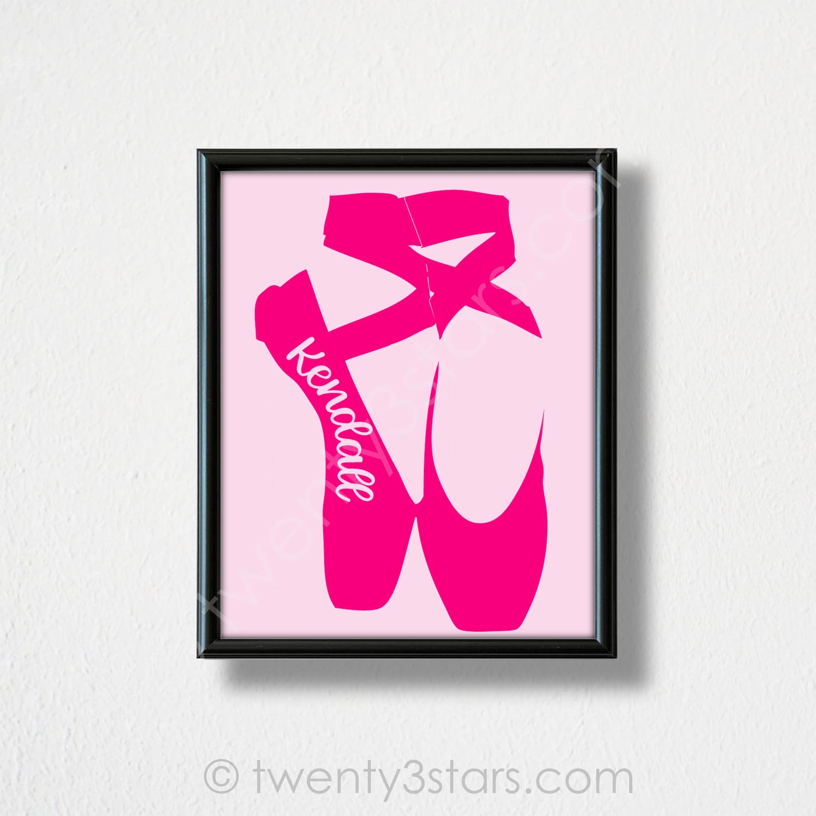 Ballet Slippers Poster Ballerina Art Personalized Ballerina - Etsy