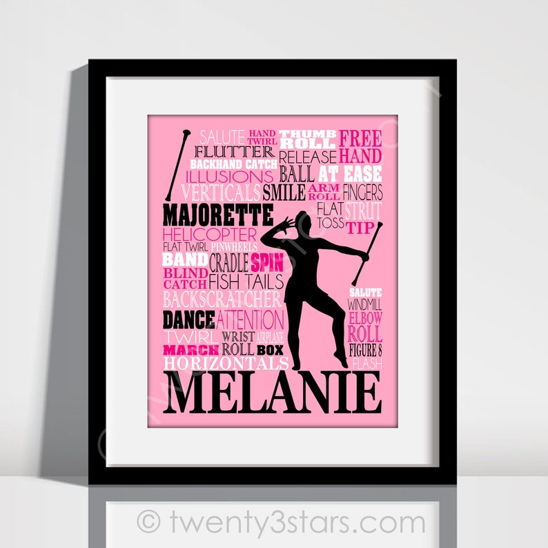 Custom Majorette Poster Gift Formajorette Drum Major Gift - Etsy