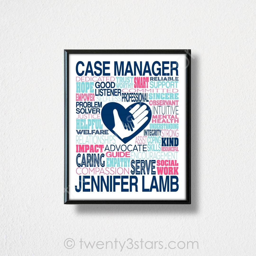Case Manager Poster Social Worker Gift Gift for LCSW - Etsy
