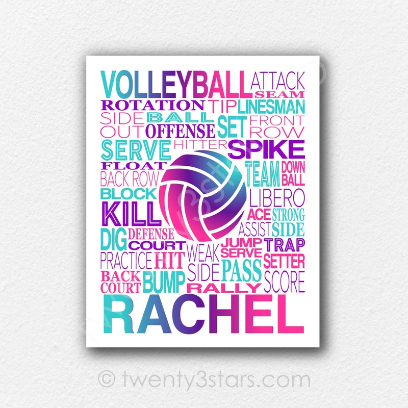 Volleyball Wall Art - Etsy
