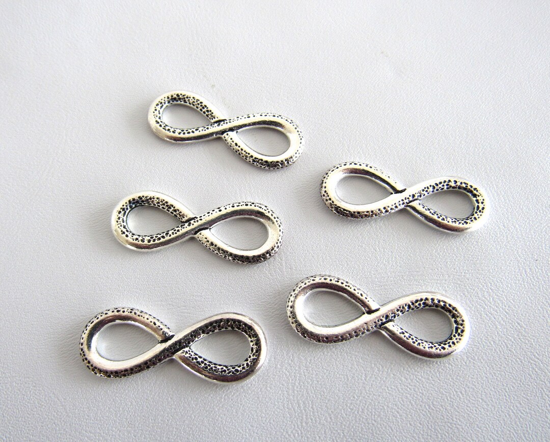 Silver Infinity Link (5) Tierra Cast Silver Links Connectors Focal ...