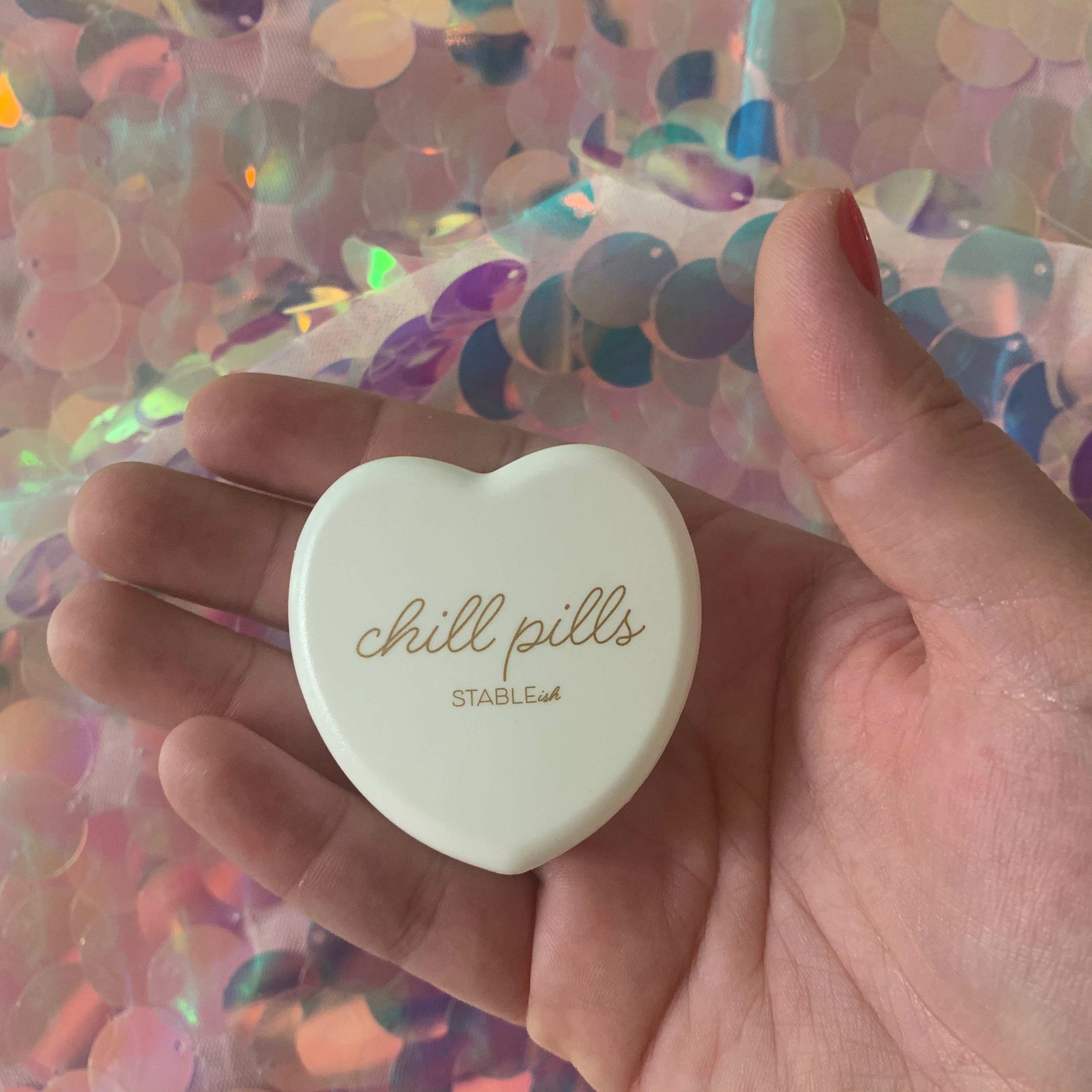 Self Care Cute White Heart Pill Box Mental Health Depression | Etsy