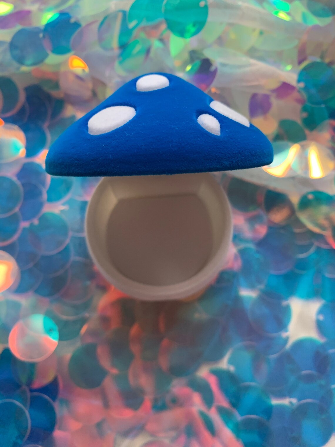 Blue Mushroom Pill Box Pill Storage Mental Health - Etsy