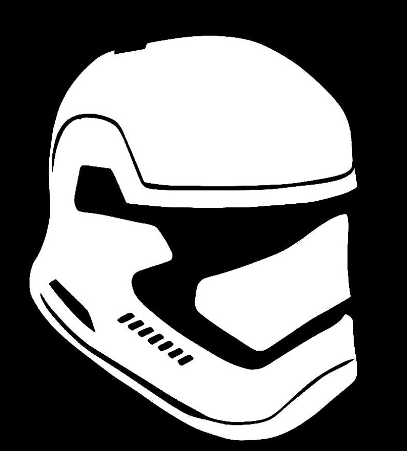 Star Wars Inspired First Order Storm Trooper Vinyl Decal Sticker Car ...