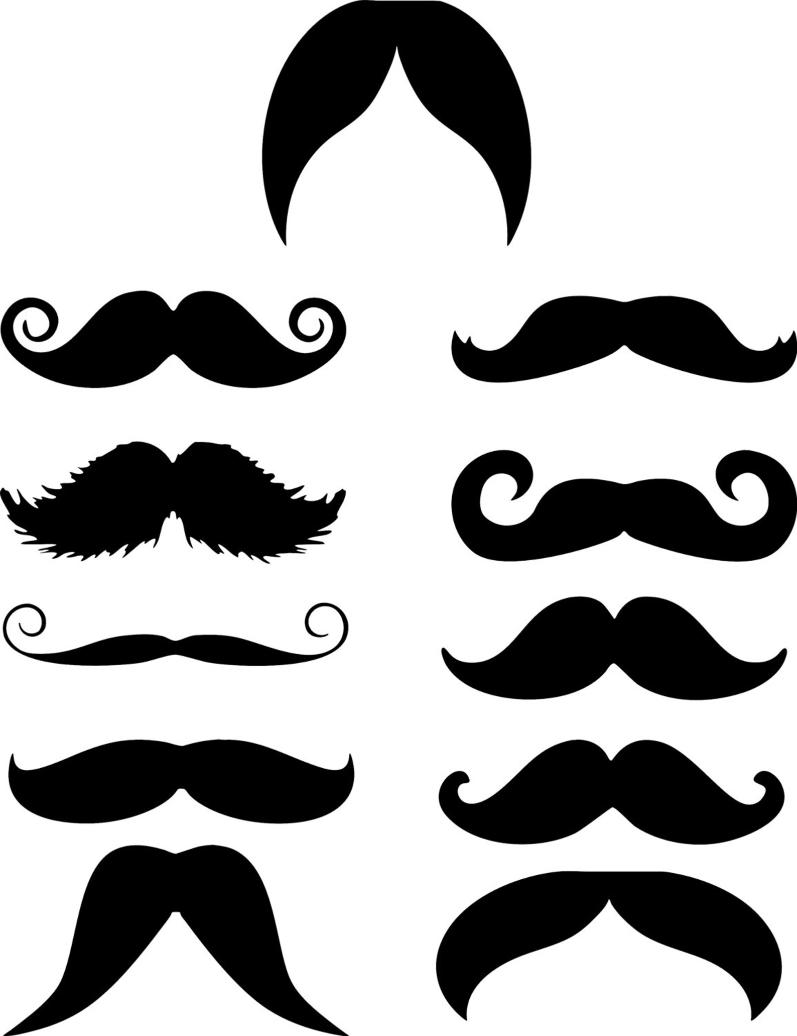 11 Funny Mustache Moustache Vinyl Decal Stickers - Etsy