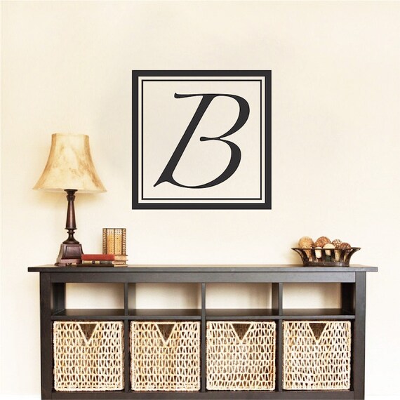 Initial Wall Decal