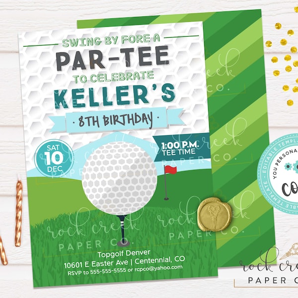 Topgolf Party Invitation - Etsy