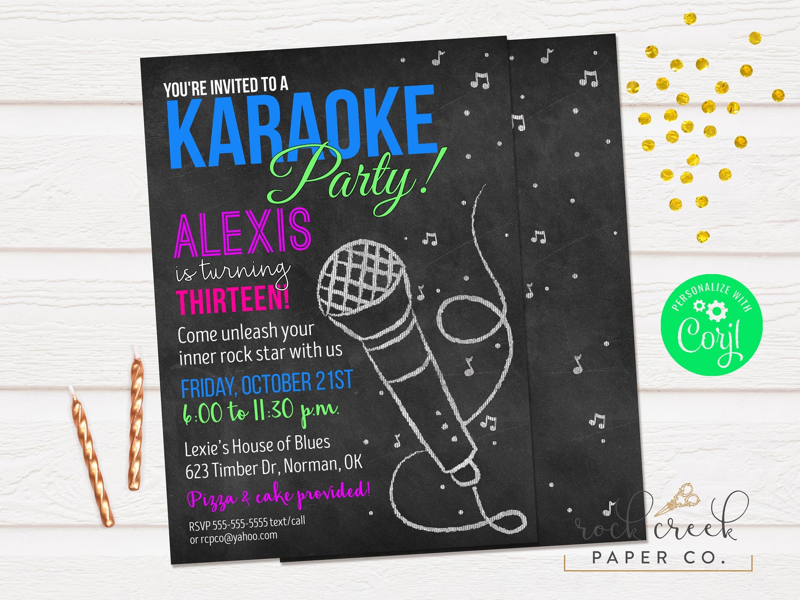 Karaoke Birthday Invitation Lip Sync Party Karaoke Welcome - Etsy