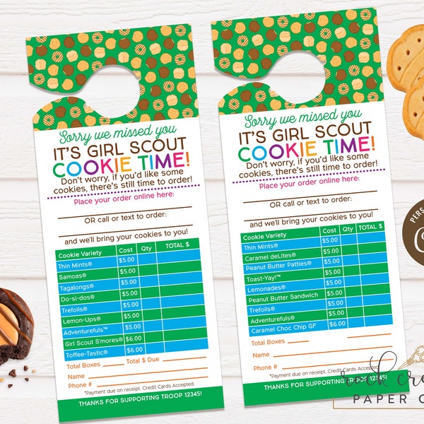 2023 Girl Scout Cookie Order Form - Etsy