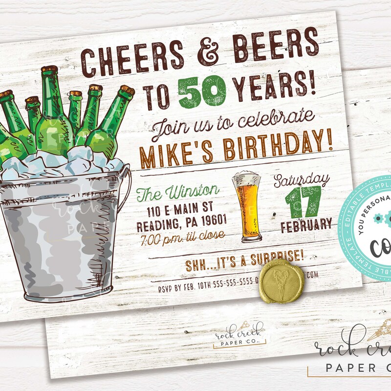 Beer Invitation - Etsy
