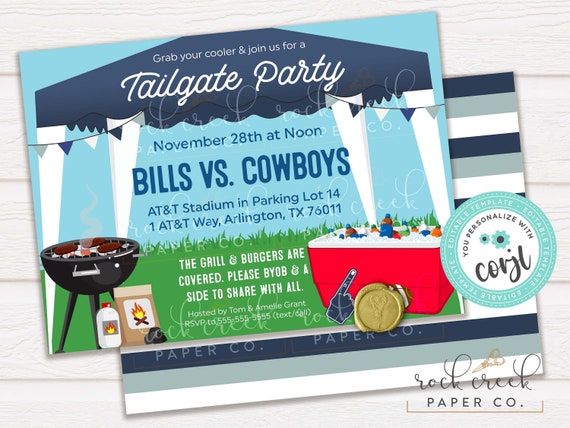 Tailgate Party Invitation Template