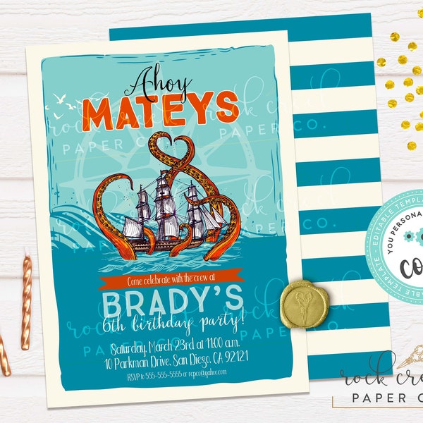 Ship Invitation - Etsy