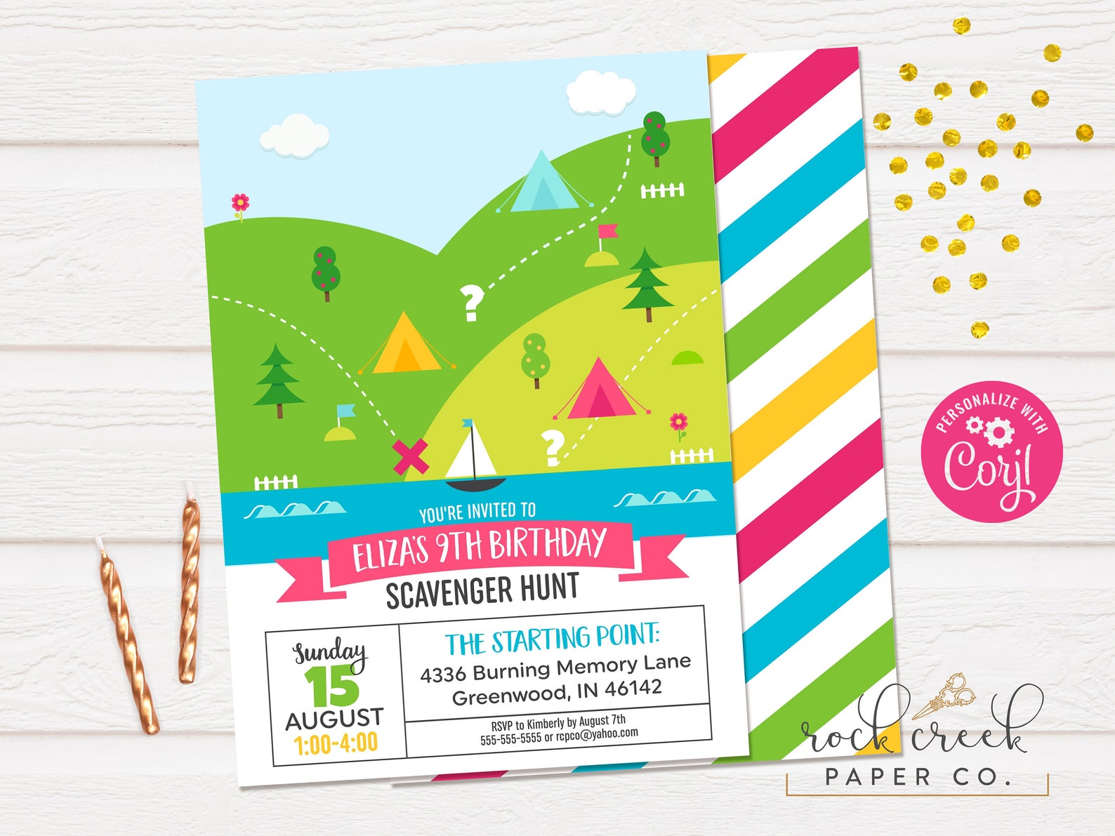 Scavenger Hunt Invitation Scavenger Hunt Party Camping - Etsy