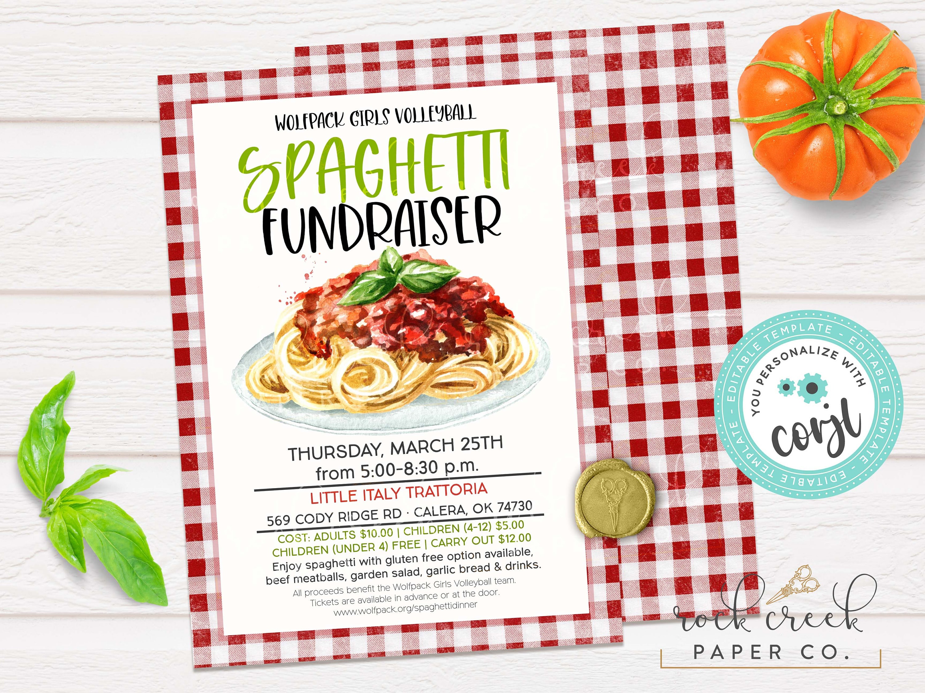 Spaghetti Fundraiser