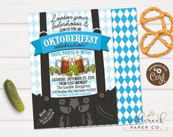 German Party Invitation - Etsy