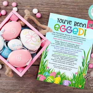 You've Been Egged Flyer, Easter Eggs Flyer, Egg My Yard Fundraiser ...