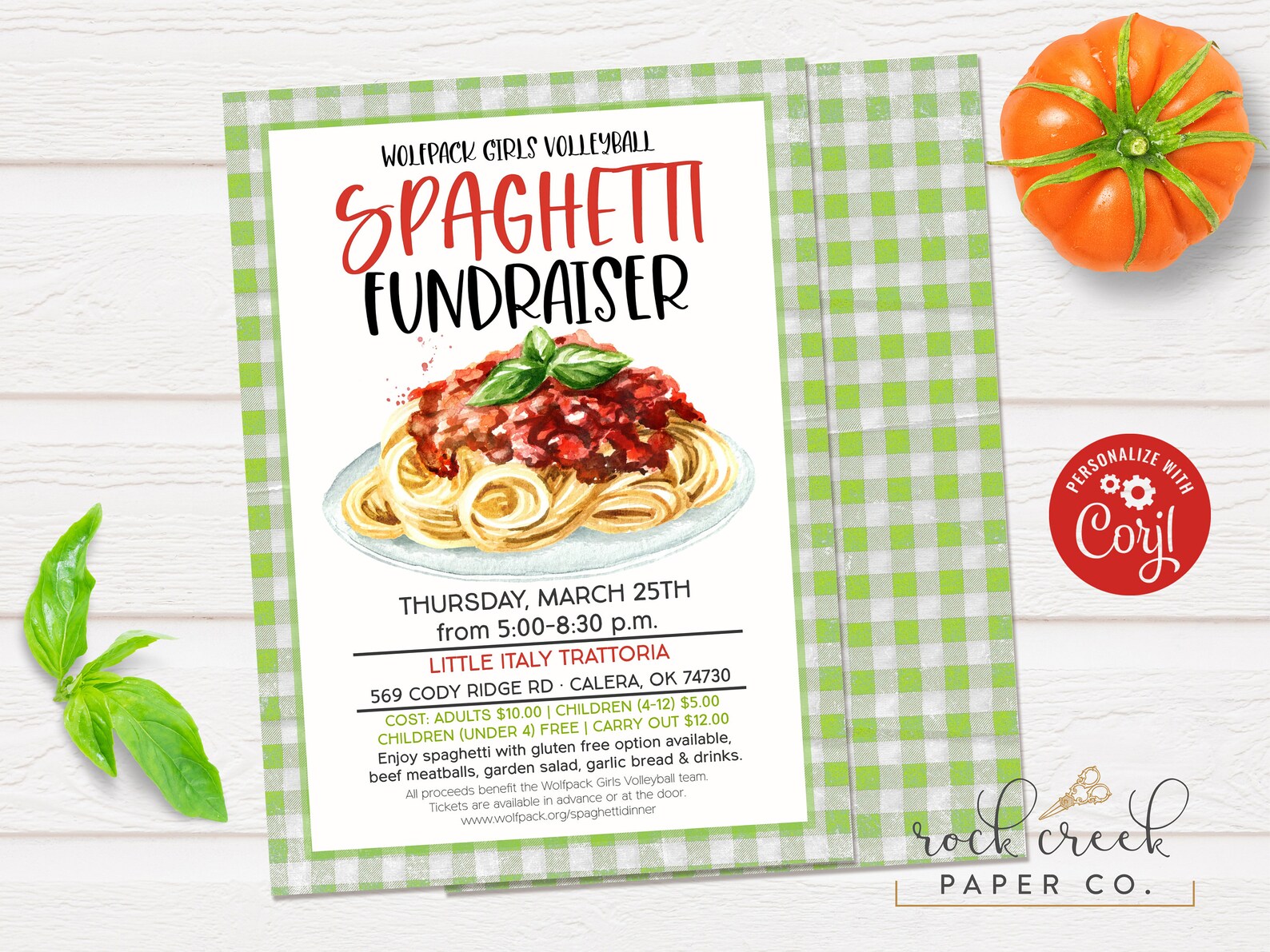 Spaghetti Dinner Invitation Spaghetti Fundraiser Spaghetti - Etsy