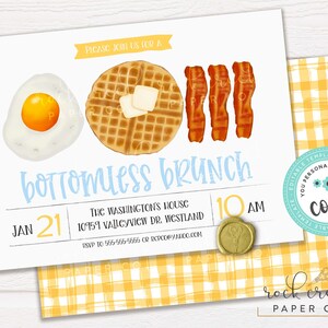 Bottomless Brunch Invitation: Editable Event Template (instant Download) - Etsy