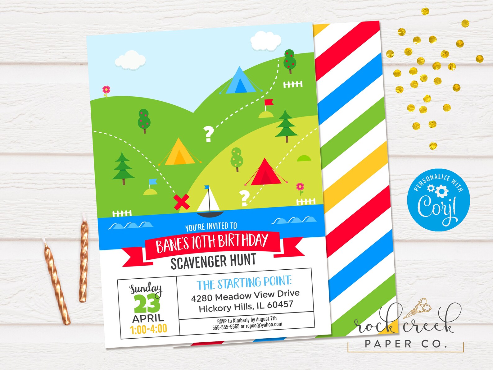 Scavenger Hunt Invitation Scavenger Hunt Party Camping - Etsy