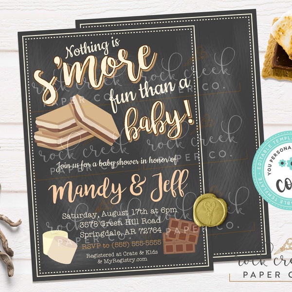 Smore Baby Shower - Etsy