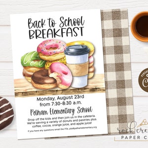 Back to School Breakfast Invitation Boohoo Yahoo Breakfast - Etsy