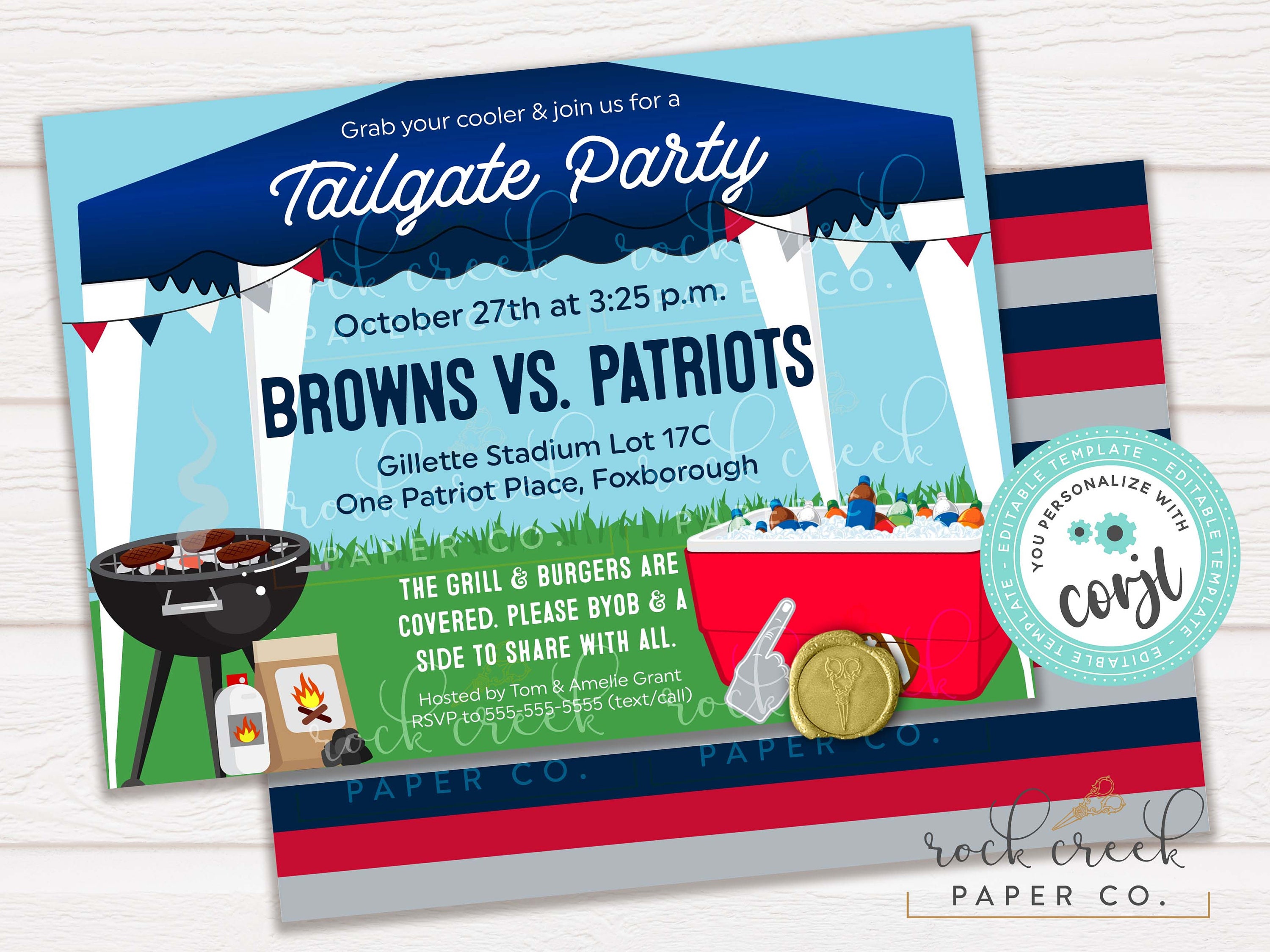 Baseball Tailgate Party Flyer