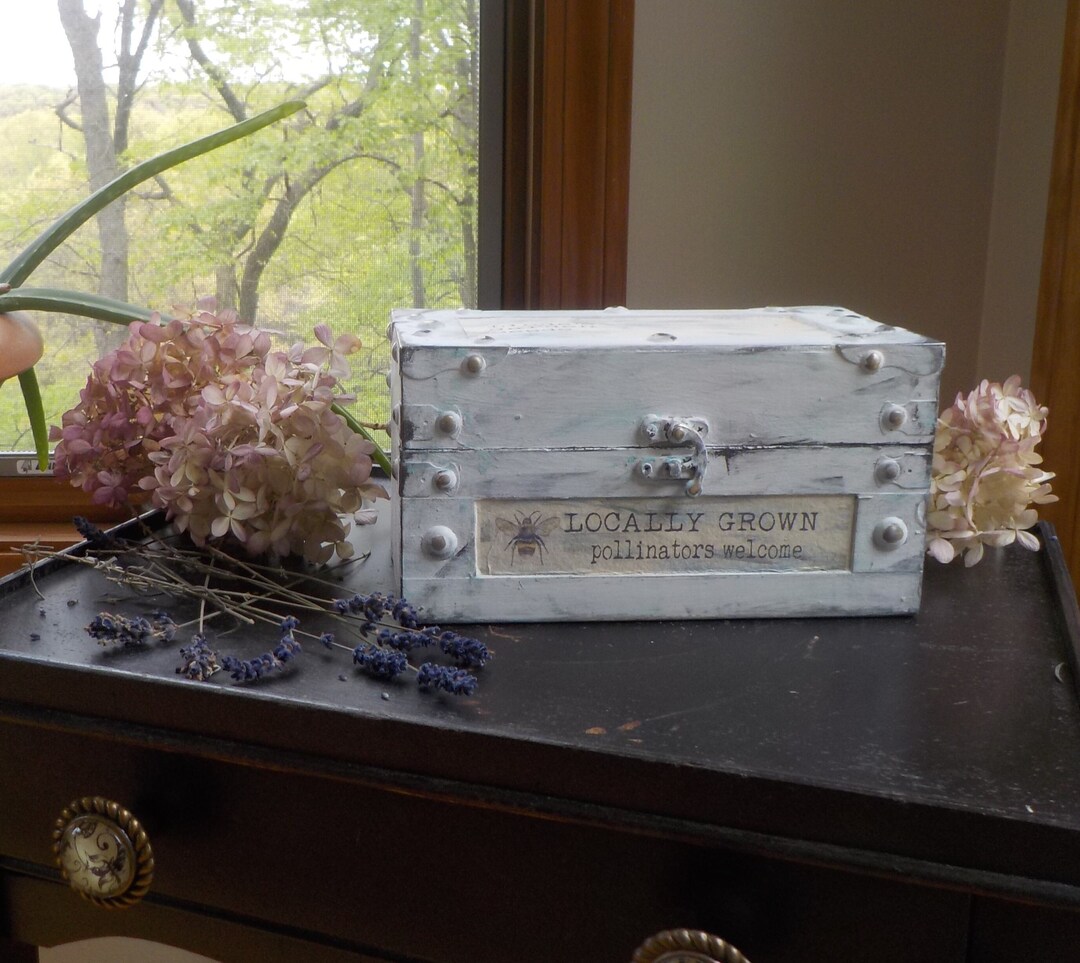 Rustic Seed Packet Box, Wood Keepsake Box, PERSONALIZED Name, Seed ...