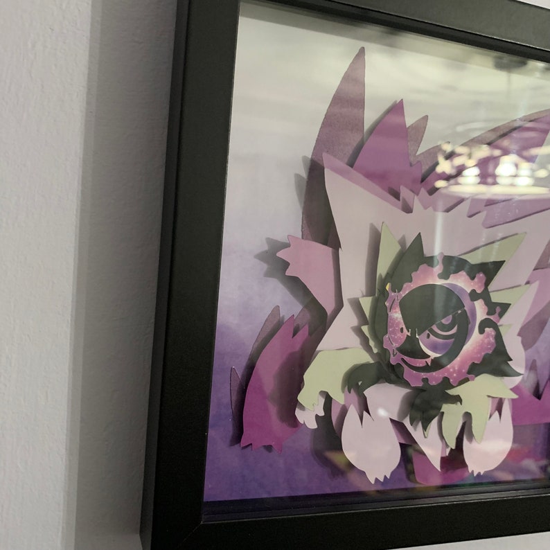 Gengar Evolution Shadow Box, Made to Order, Geek/nerd Home Decor - Etsy