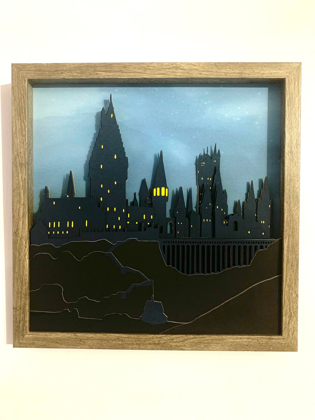 Hogwarts Shadow Box, Made to Order, Geek/nerd Home Decor - Etsy