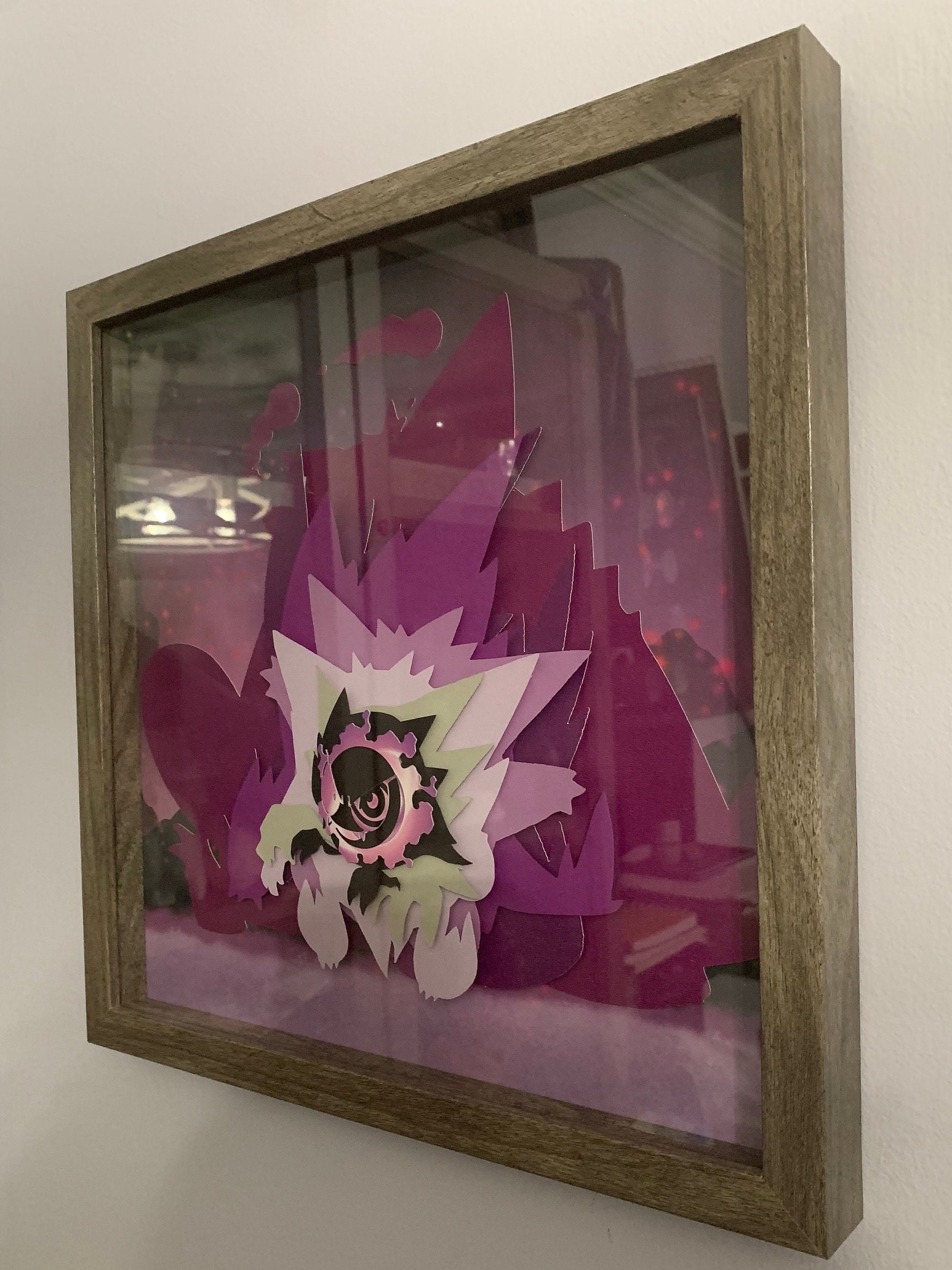 Gengar Evolution Shadow Box, Made to Order, Geek/nerd Home Decor - Etsy