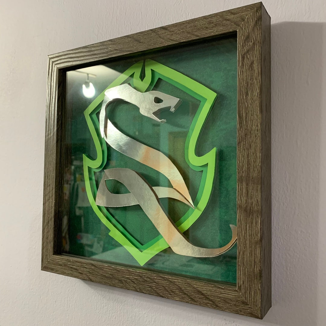 Slytherin Shadow Box, Made to Order, Geek/nerd Home Decor - Etsy