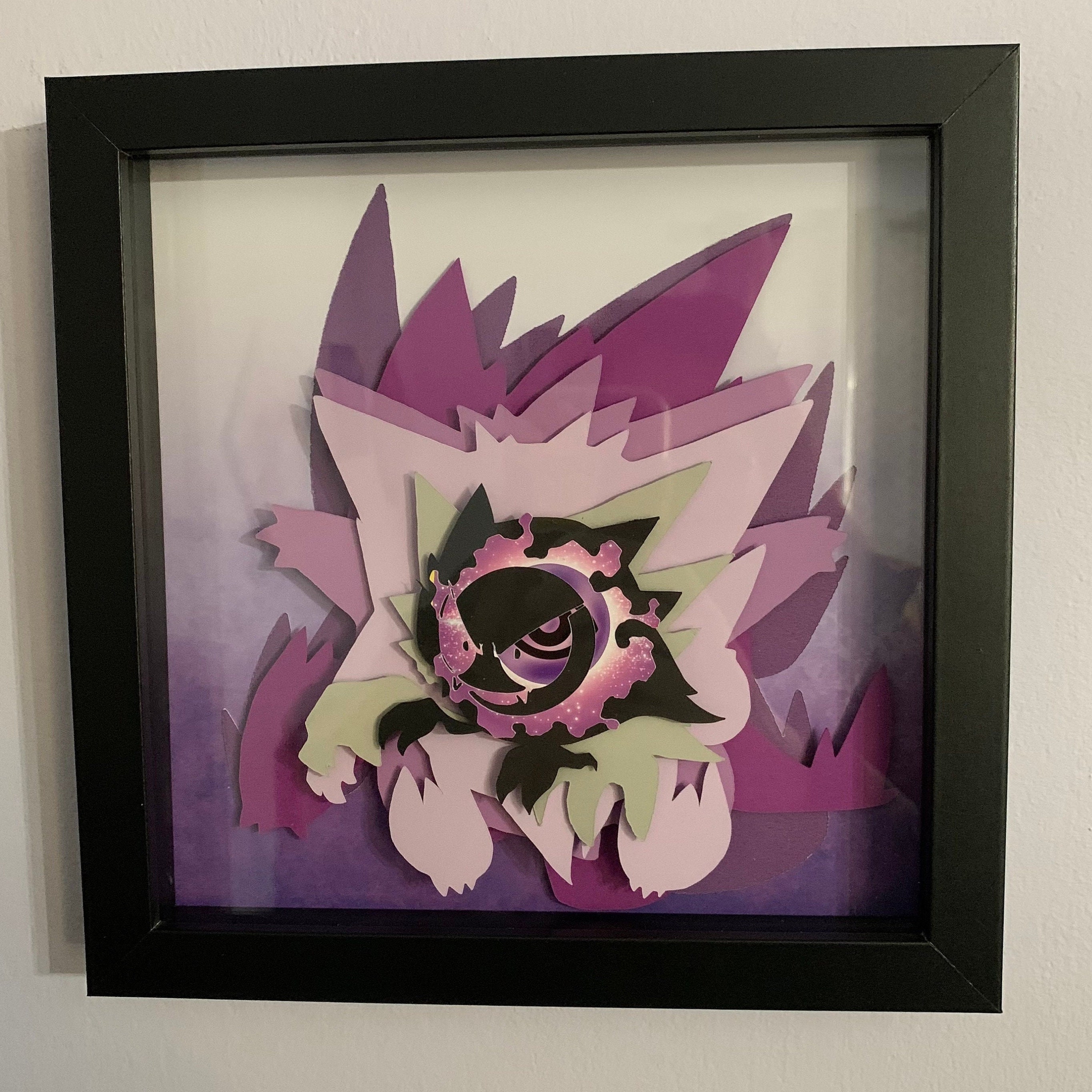 Gengar Evolution Shadow Box, Made to Order, Geek/nerd Home Decor - Etsy