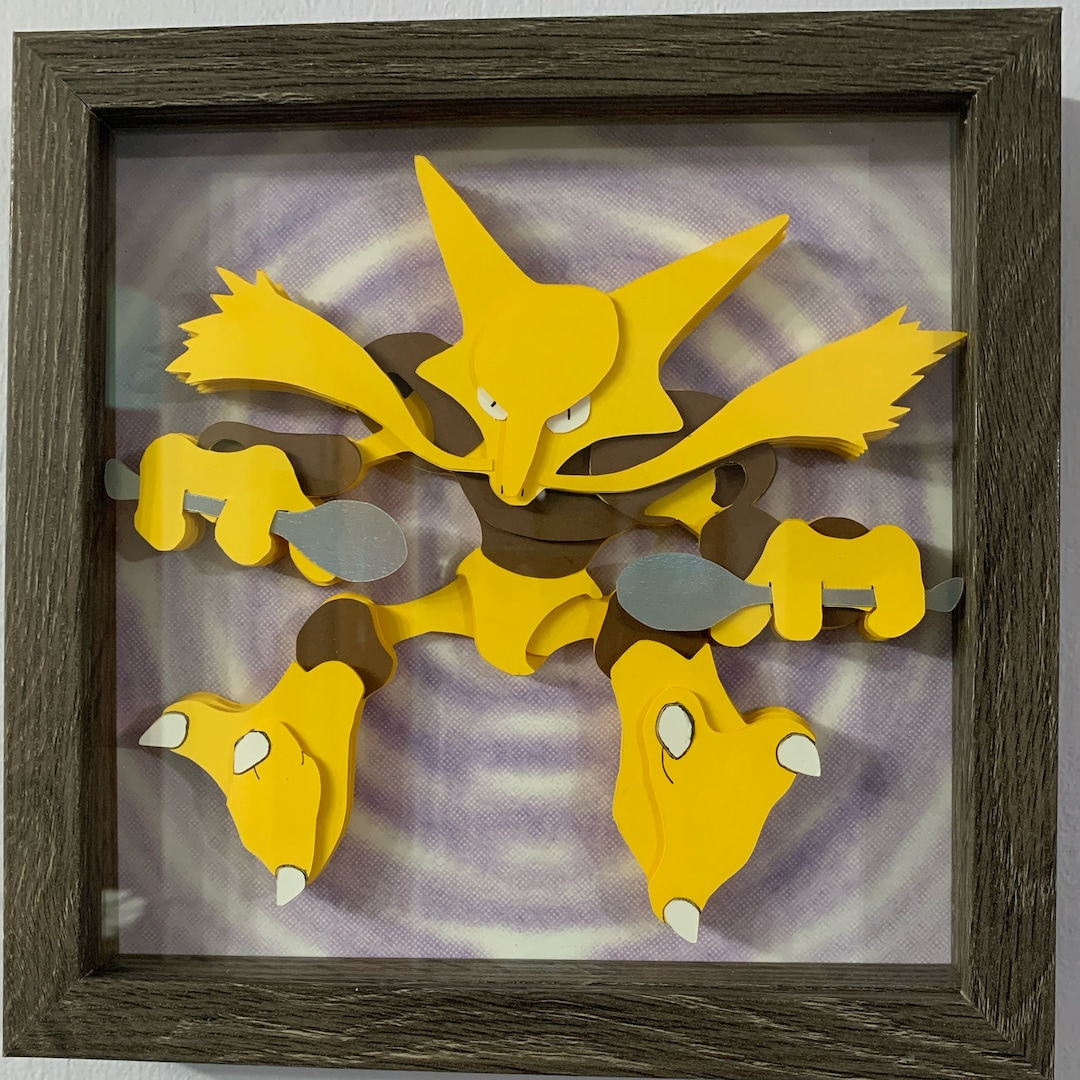 Alakazam Shadow Box, Made to Order, Geek/nerd Home Decor - Etsy
