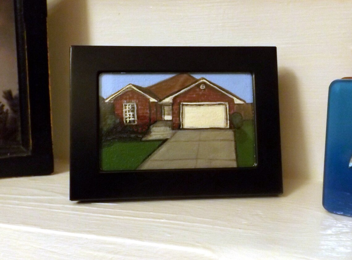 2 X 3 Micro Miniature House Portrait Painting of Your Home - Etsy