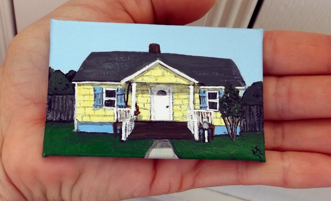 2 X 3 Micro Miniature House Portrait Painting of Your Home - Etsy