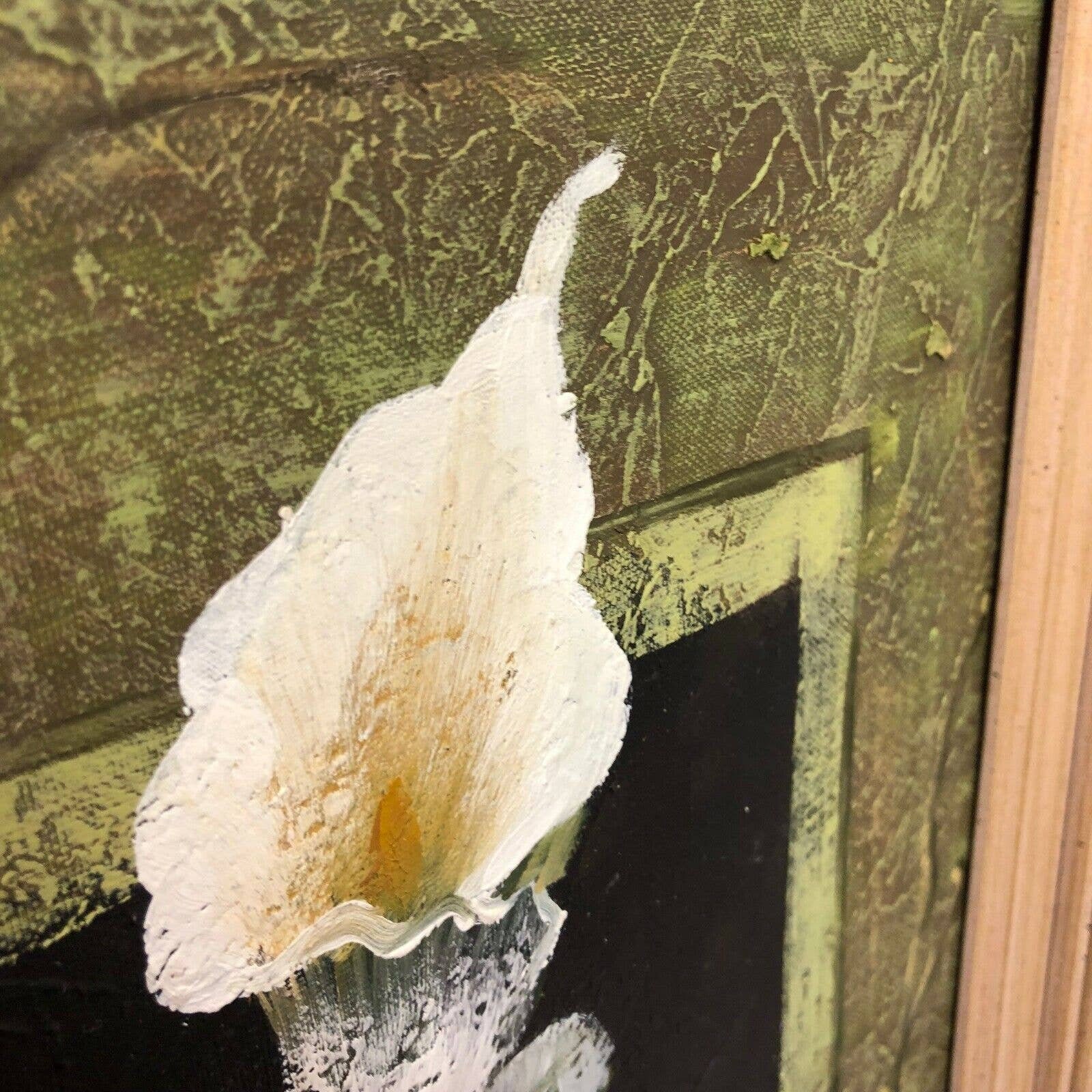 Still Life Signed Vintage Oil Painting White Lillies Robert Allen ...