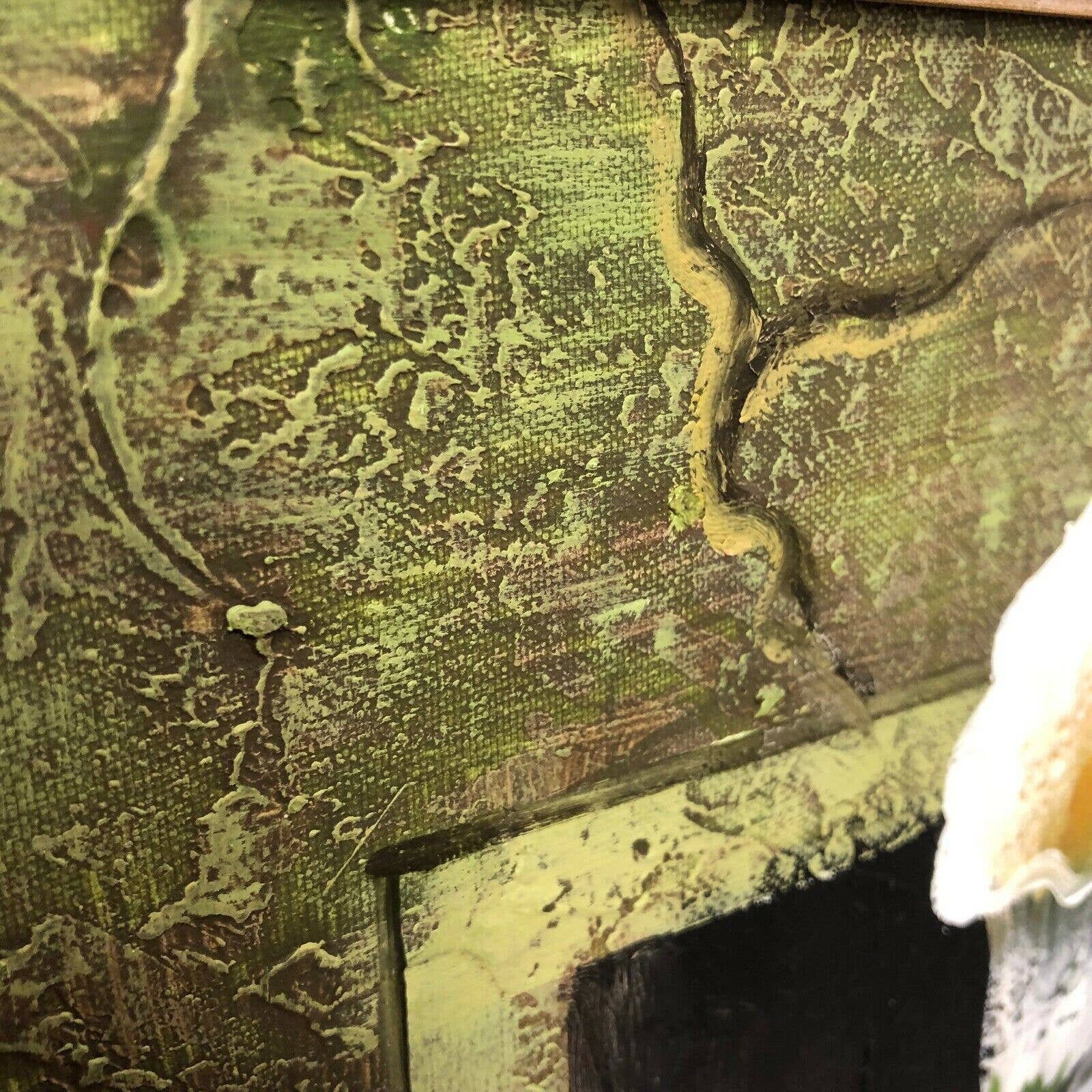 Still Life Signed Vintage Oil Painting White Lillies Robert Allen ...