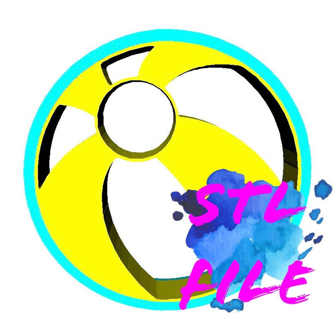 3D STL Print File Beach Ball Imprint Cookie Cutter,fondant Cutter, Clay ...