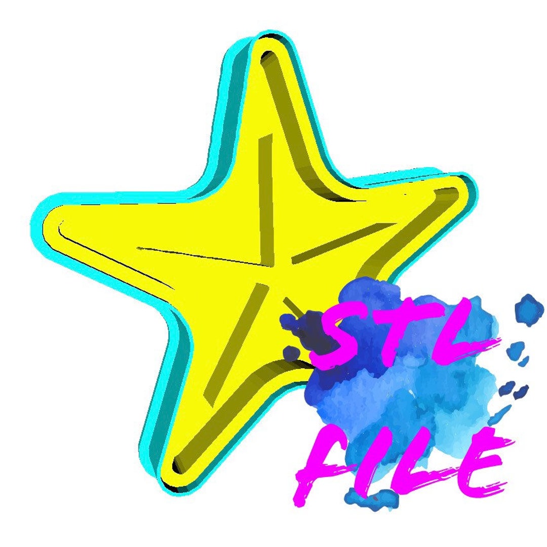 Starfish Cookie Cutter STL File: 3D Print Ocean Star (digital Download ...